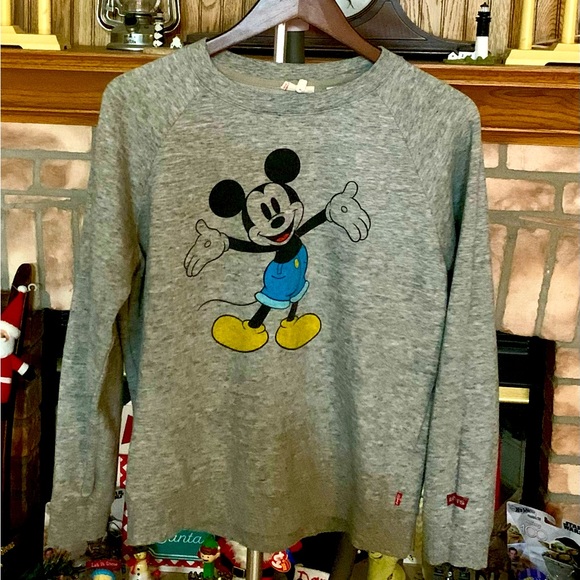 Levi's | Tops | Womens Levis X Mickey Mouse 9th Disney Le Pullover ...
